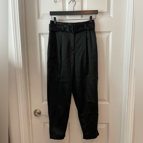 Babaton | Pants & Jumpsuits | Babatonbelted Pleat Pant Worn Once | Poshmark